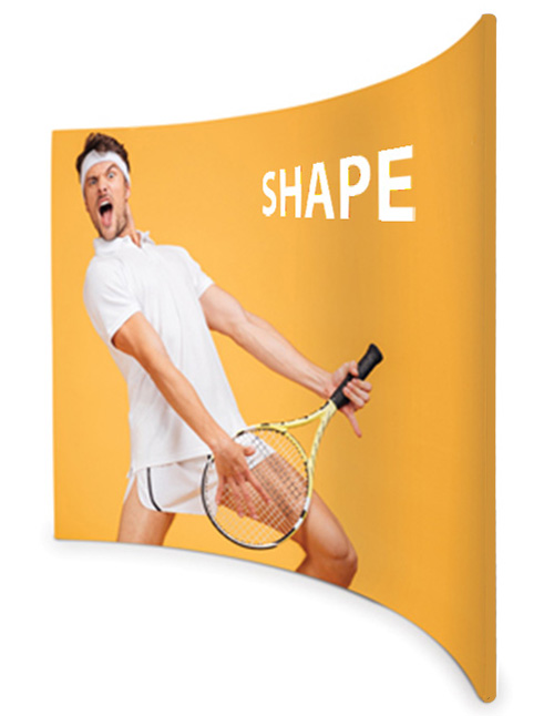 Textilná stena Shape oblá | Prezentačné systémy, reklamné stojany, tlač ...